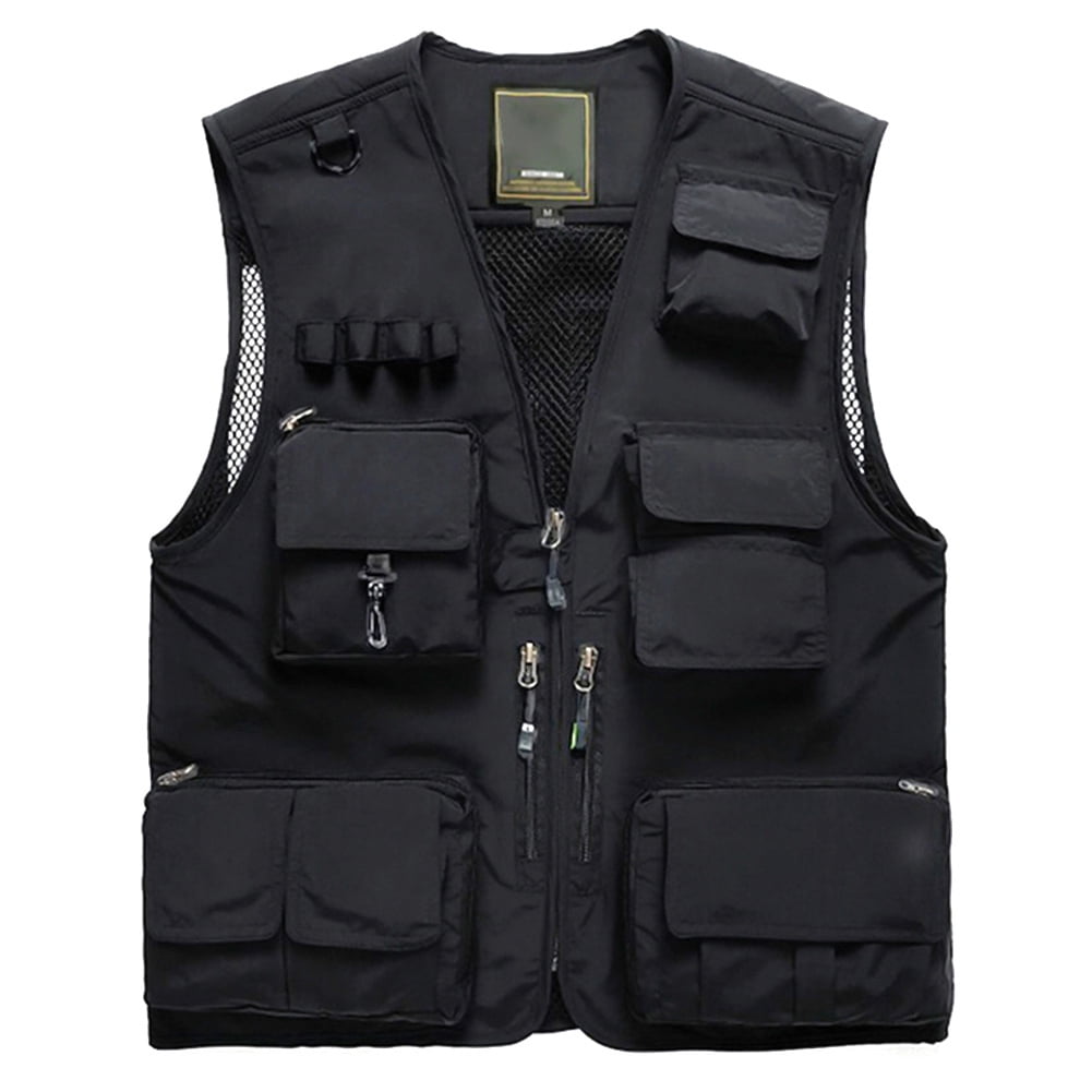 HOTIAN Fishing Vest Jcket for Men and Women Quick-Dry Outdoor Cargo ...