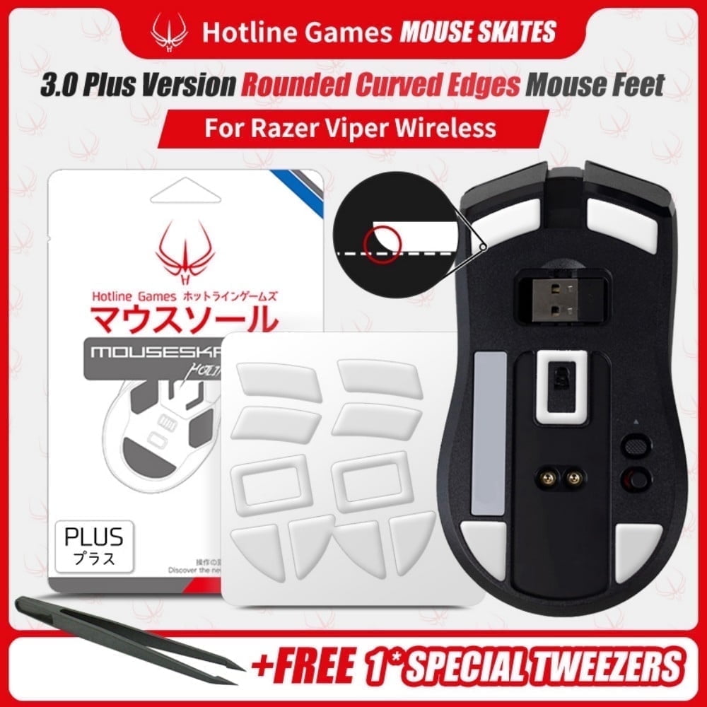 Hotline Games 3.0 PLUS Mouse Feet Mouse Stickers For Viper Ultimate ...