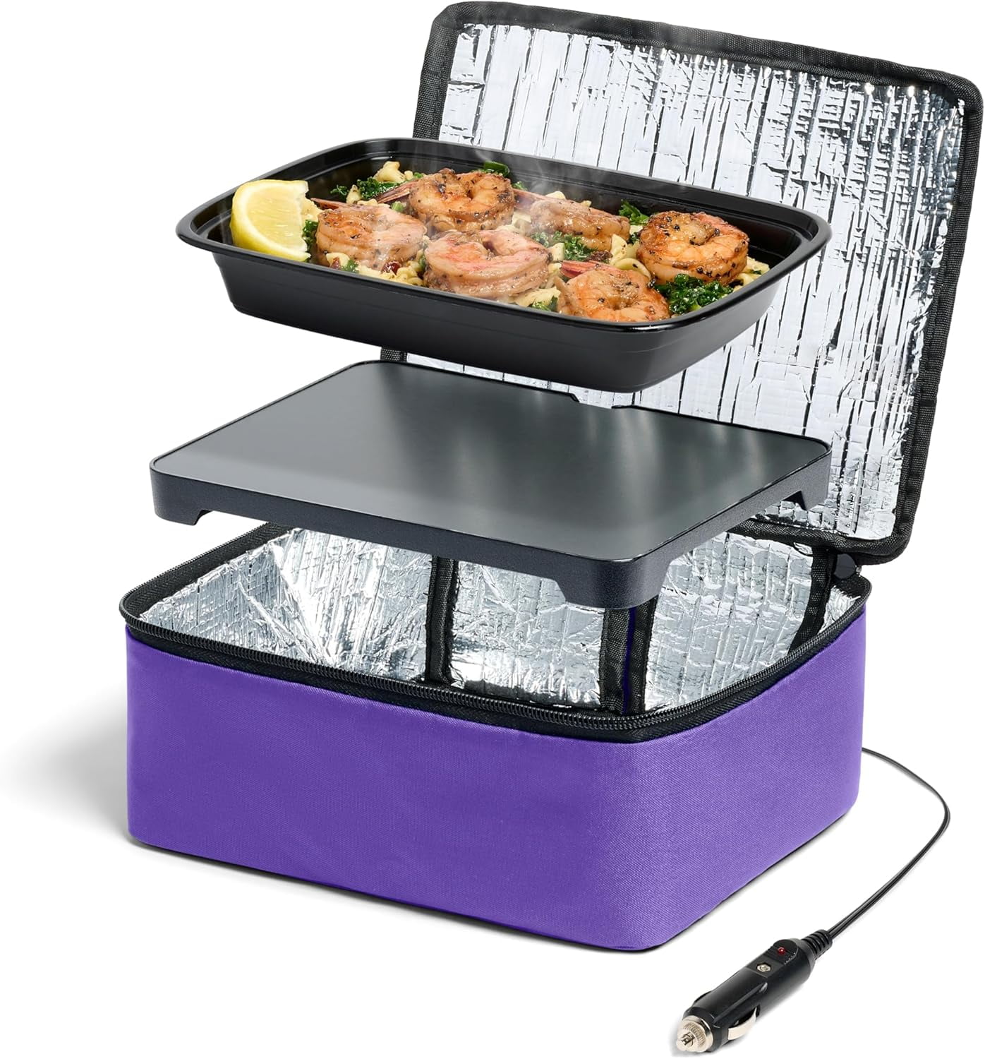 HOTLOGIC Mini Heated Lunch Box - Portable Electric Food Warmer for Men ...