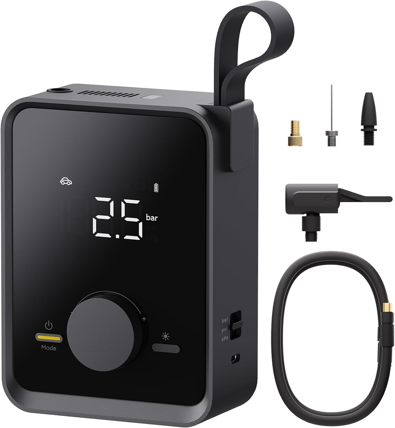 HOTO Electric Air Pump Pro for Car Tires with Digital Pressure Gauge ...