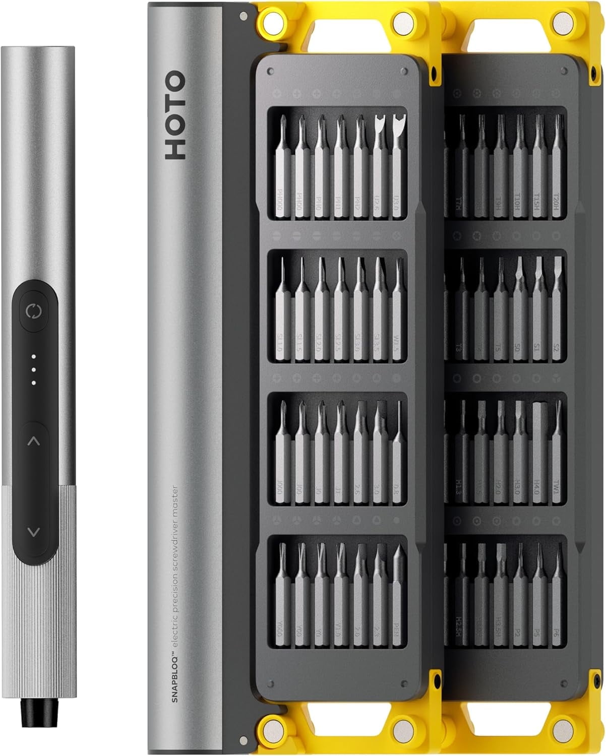 HOTO SnapBloq™ S-A01 Master Precision Screwdriver Set, 56PCS 3.7V Mini ...