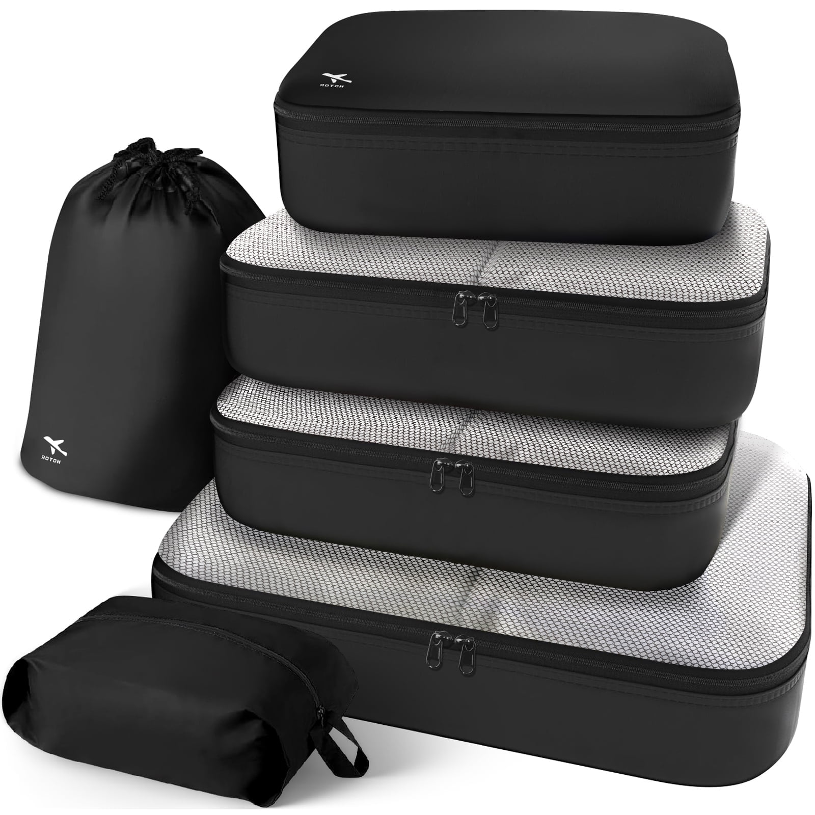 HOTOR 6 Pieces Packing Cubes for Travel Essentials, Space-Saving ...
