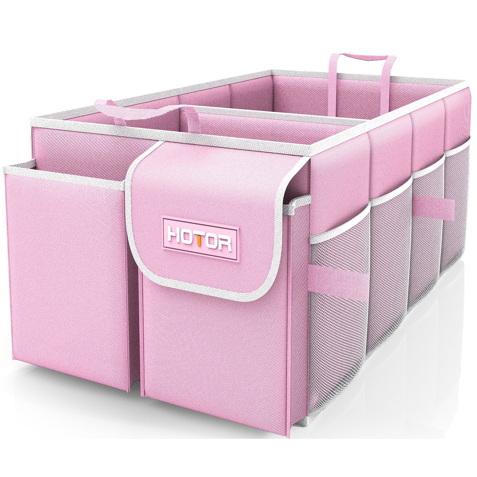 HOTOR Trunk Organizer for SUV - 2 Compartments & 6 Pockets Trunk ...