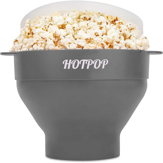 HOTPOP, Electric Popcorn Popper, 15 Cup Capacity, Grey - Walmart.com