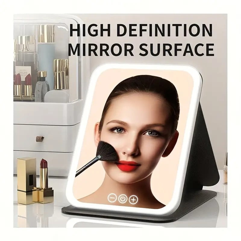 HOTU Makeup Mirror with Lights Portable Lighted Beauty Mirror 3 Color ...