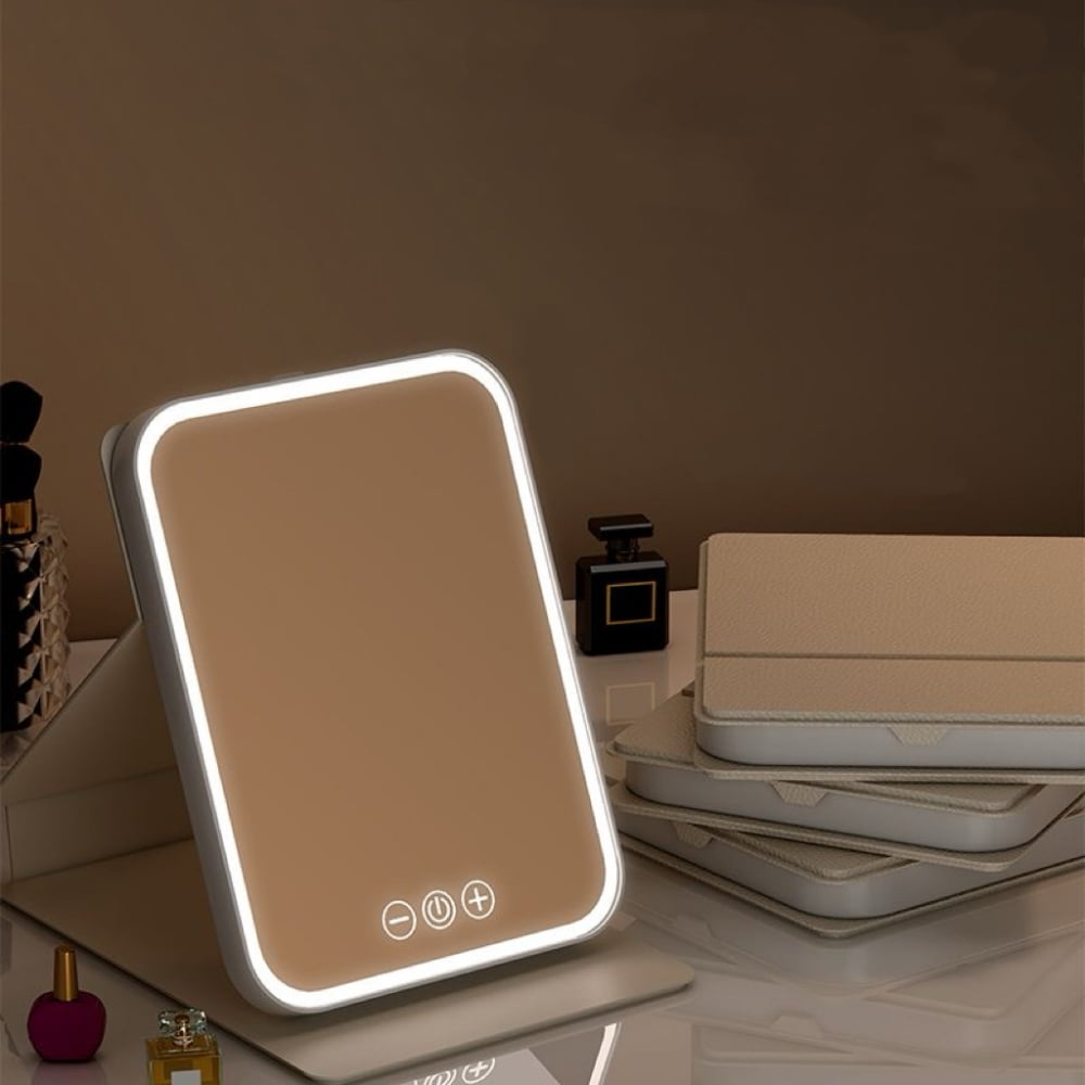 HOTU Portable LED Makeup Mirror with 3 Light Modes Dimmable ...