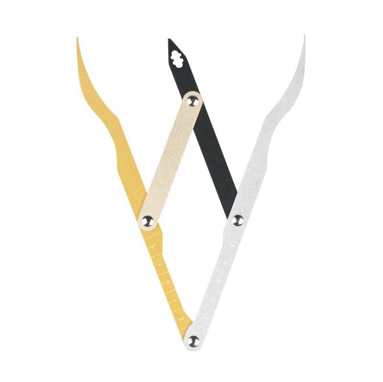 HOTWE Eyebrow Stencil Ruler for Microblading, Three-point Positioning ...