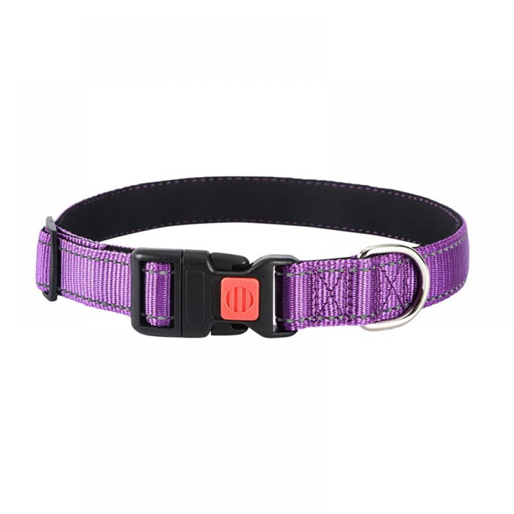 HOTWINTER Reflective Dog Collar with Safety Locking Buckle, Adjustable ...