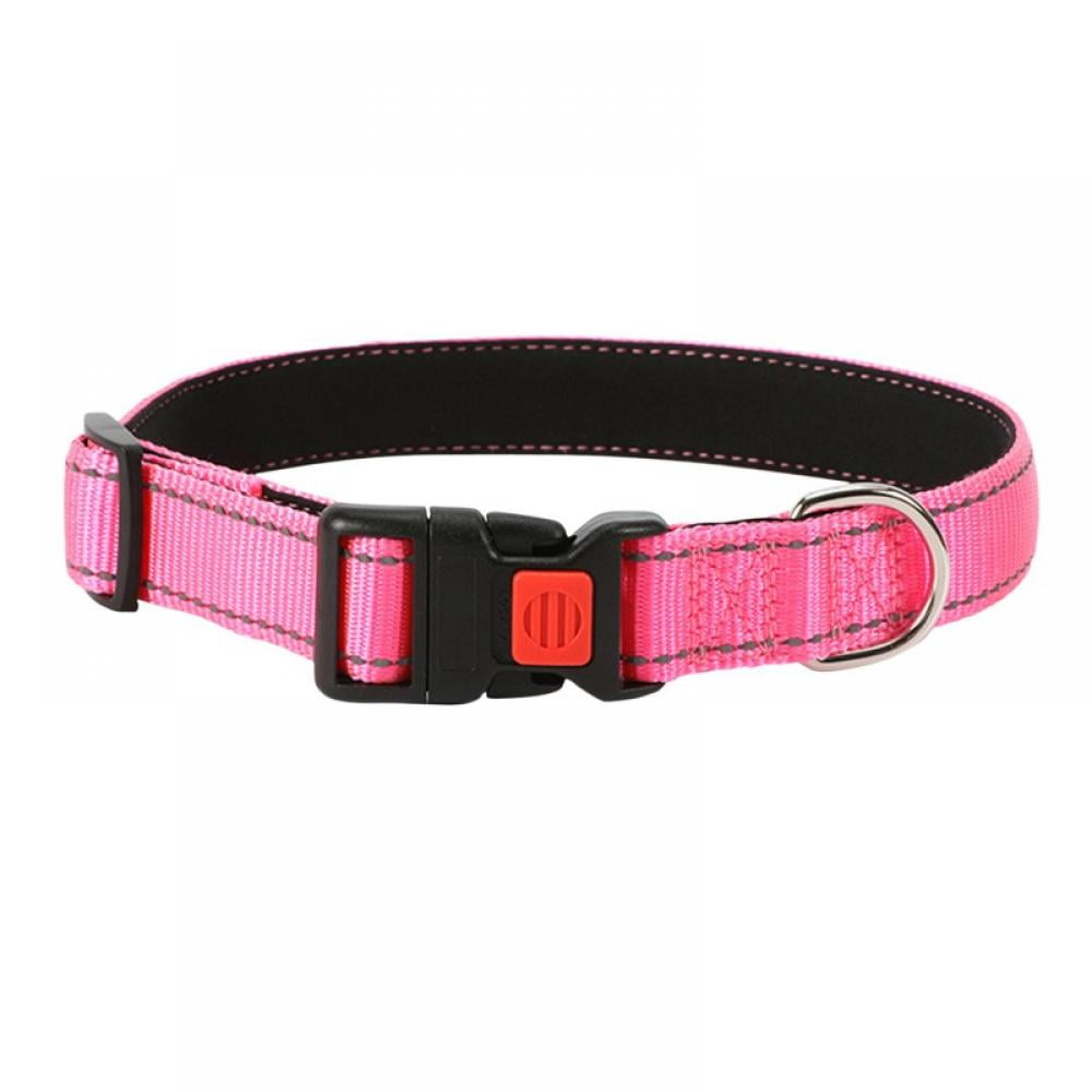 HOTWINTER Reflective Dog Collar with Safety Locking Buckle, Adjustable ...