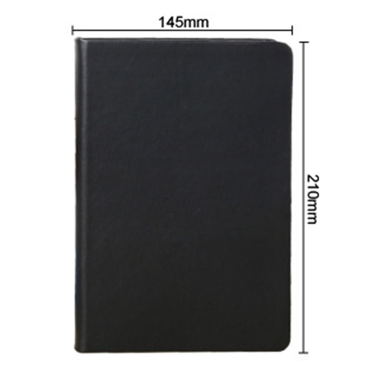 HOTYA All Black Paper Blank Inner Page Portable Small Pocket Notebook ...