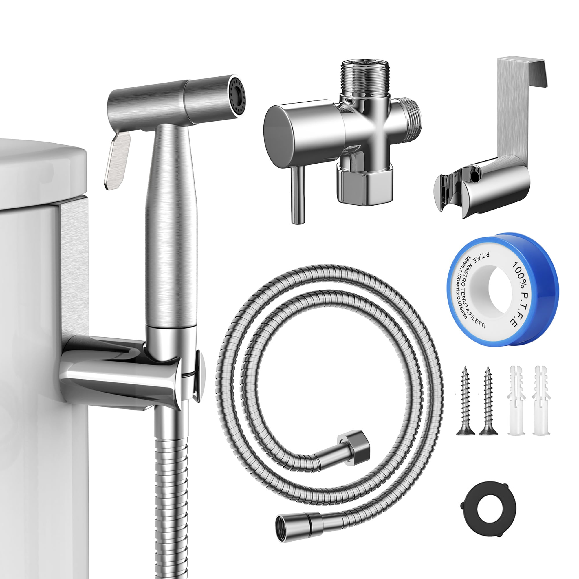 Brasscraft Toilet Supply Kit, Multi-Turn Straight Valve With 5 In ...