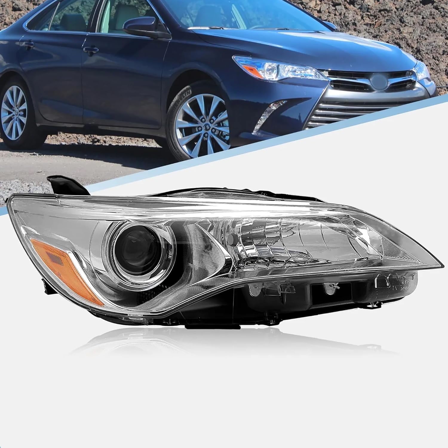 HOUGEET Headlight Assembly Fit for Toyota Camry 2017 LE SE XLE ...