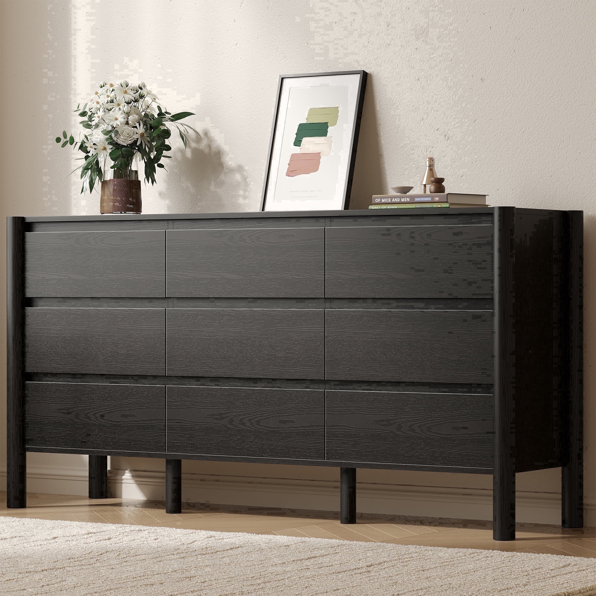 HOUROM Dresser for Bedroom,9-Drawers,63