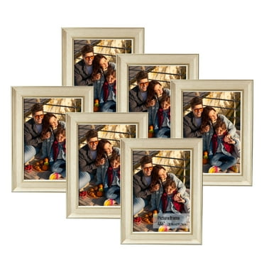 Tasse Verre 5x7" Rustic Picture Frames (3-Pack) - Galvanized Farmhouse ...