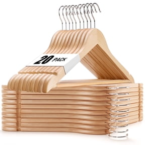 "ZenStyle Wooden Hangers 50 Pack, Non Slip, 360Â° Swivel Hook ...