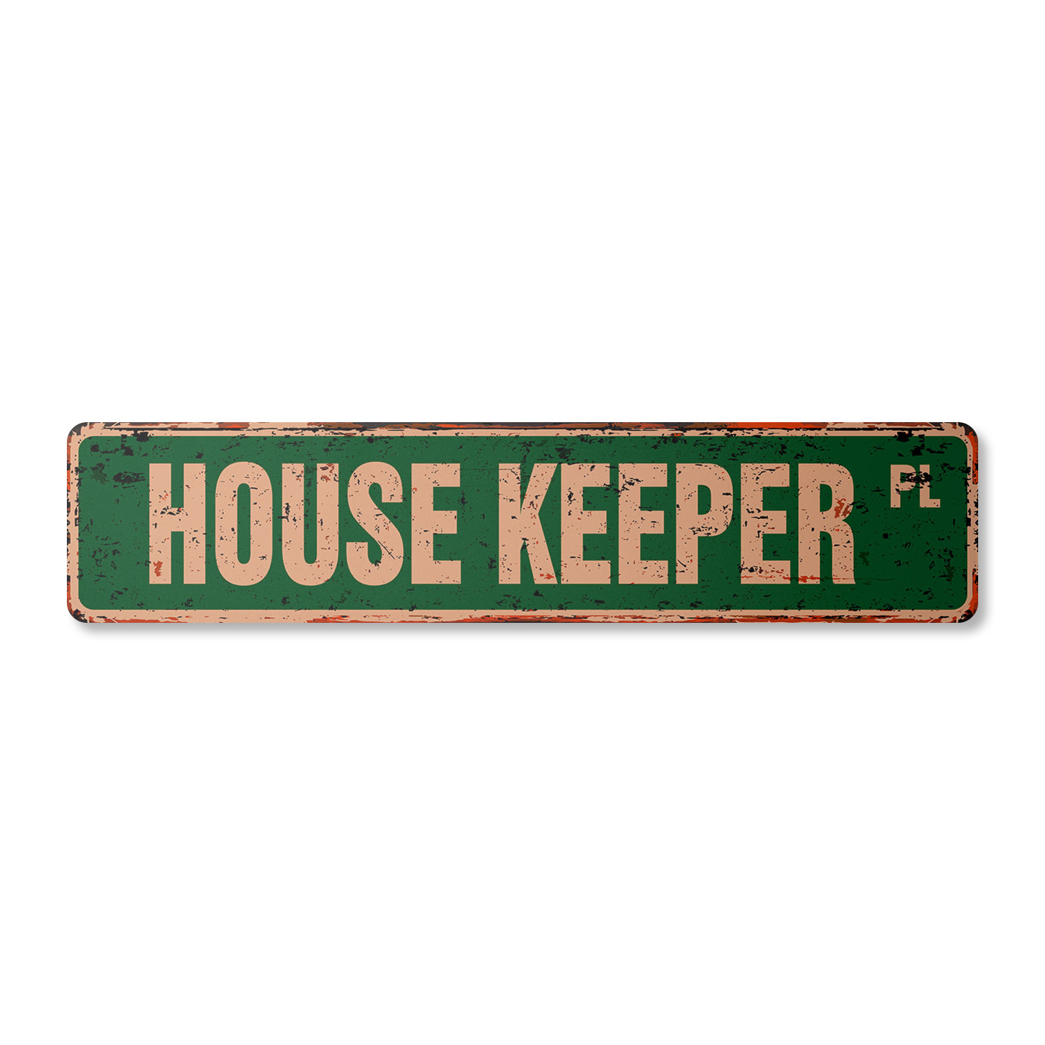 HOUSE KEEPER Vintage Aluminum Street Sign maid helper cleaning cooking ...