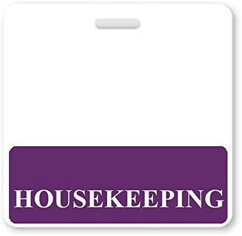 HOUSEKEEPING Badge Buddy - Heavy Duty Horizontal Badge Buddies for ...