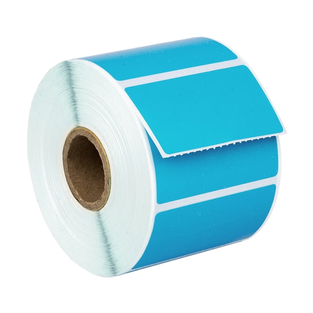HOUSELABELS 2.25" x 1.25" Blue Address Labels on 1" Core Compatible ...