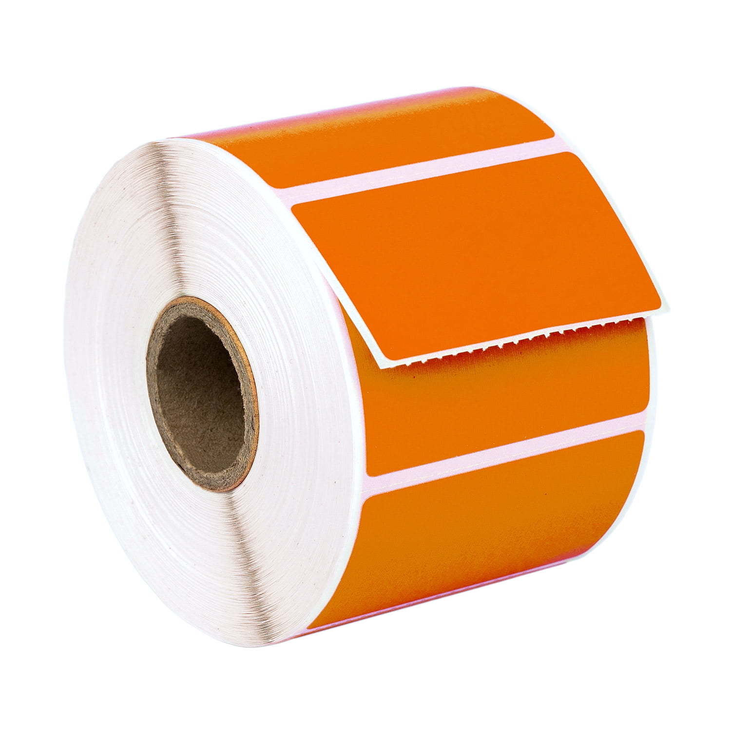 HOUSELABELS 2.25" x 1.25" Orange Address Labels on 1" Core Compatible ...