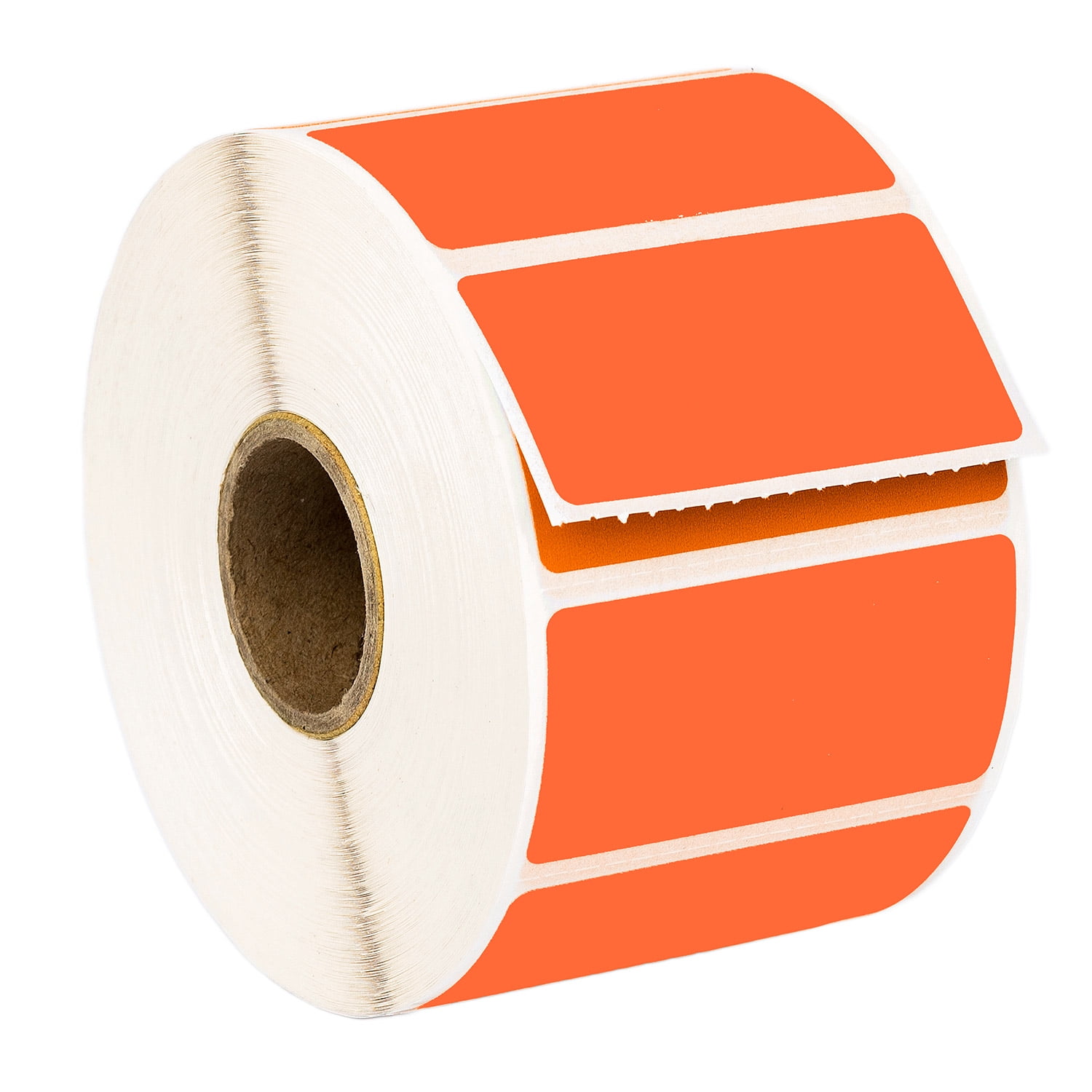 HOUSELABELS 2" x 1" Orange Barcode Labels on 1" Core Compatible With ...