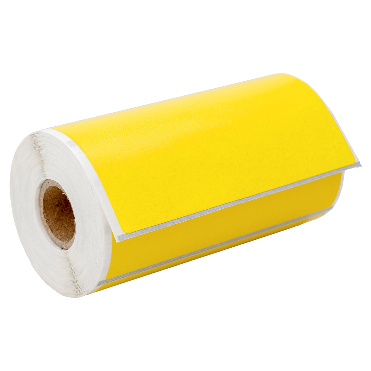 HOUSELABELS 4" x 2" Yellow Large Retail Labels on 0.75" Core Compatible ...