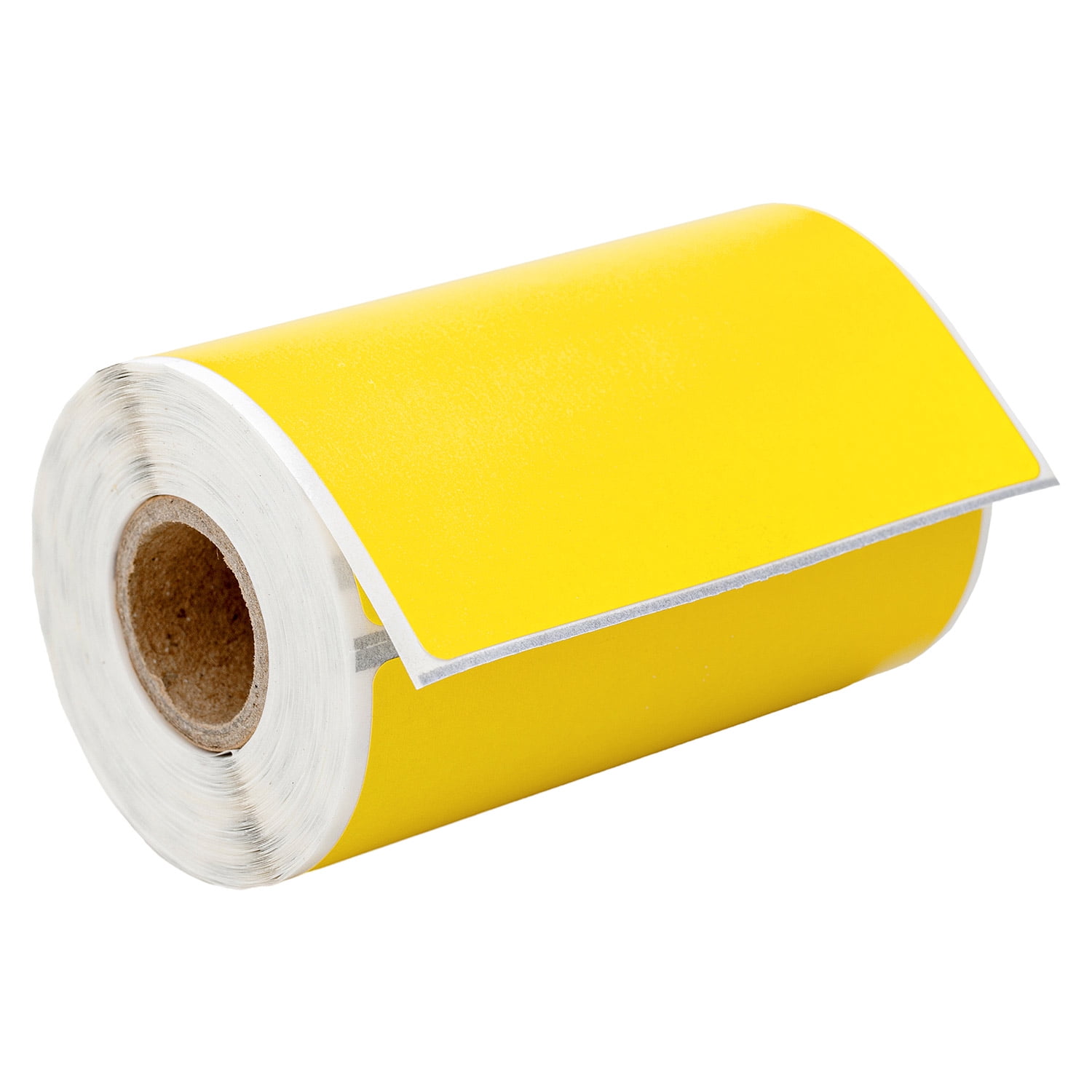 HOUSELABELS 4" x 3" Yellow Shipping Labels on 0.75" Core Compatible ...