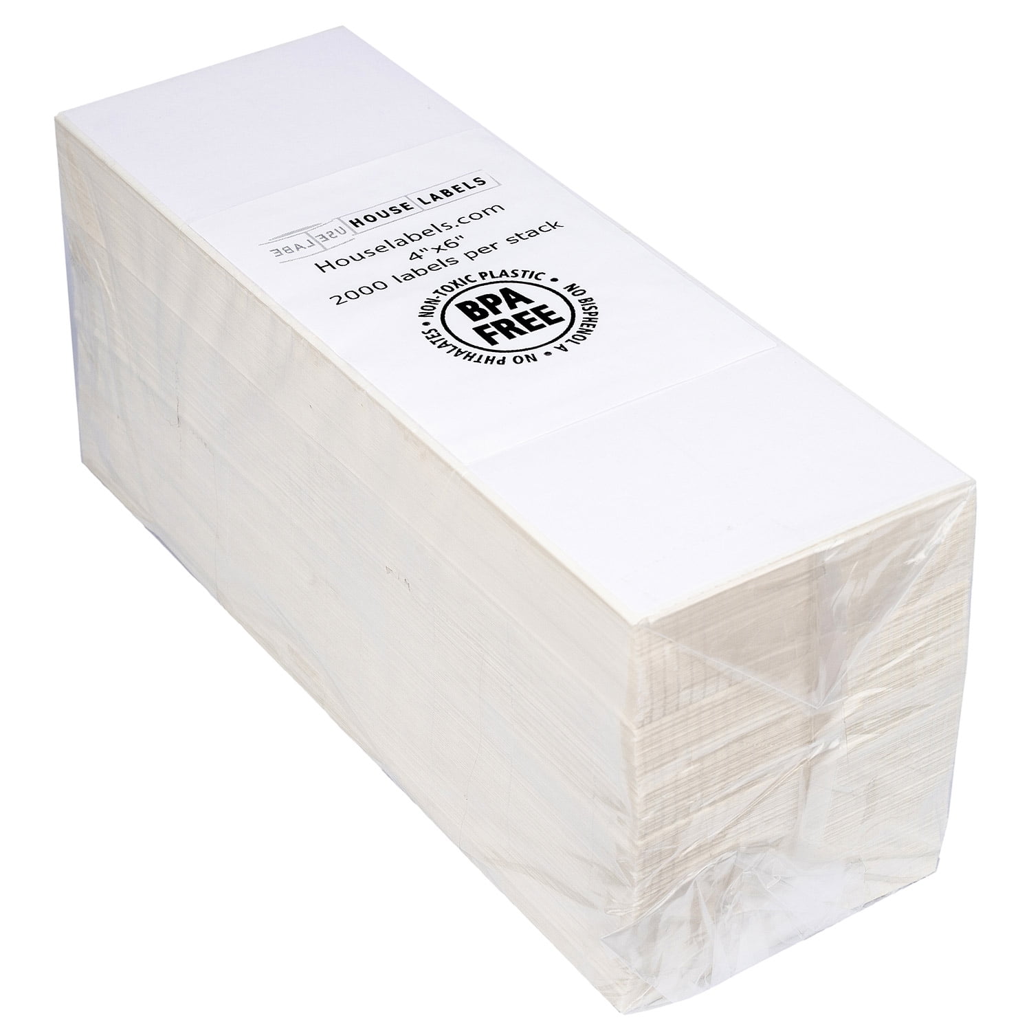 HOUSELABELS 4" x 6" Fanfold Shipping Labels Compatible With Zebra and ...