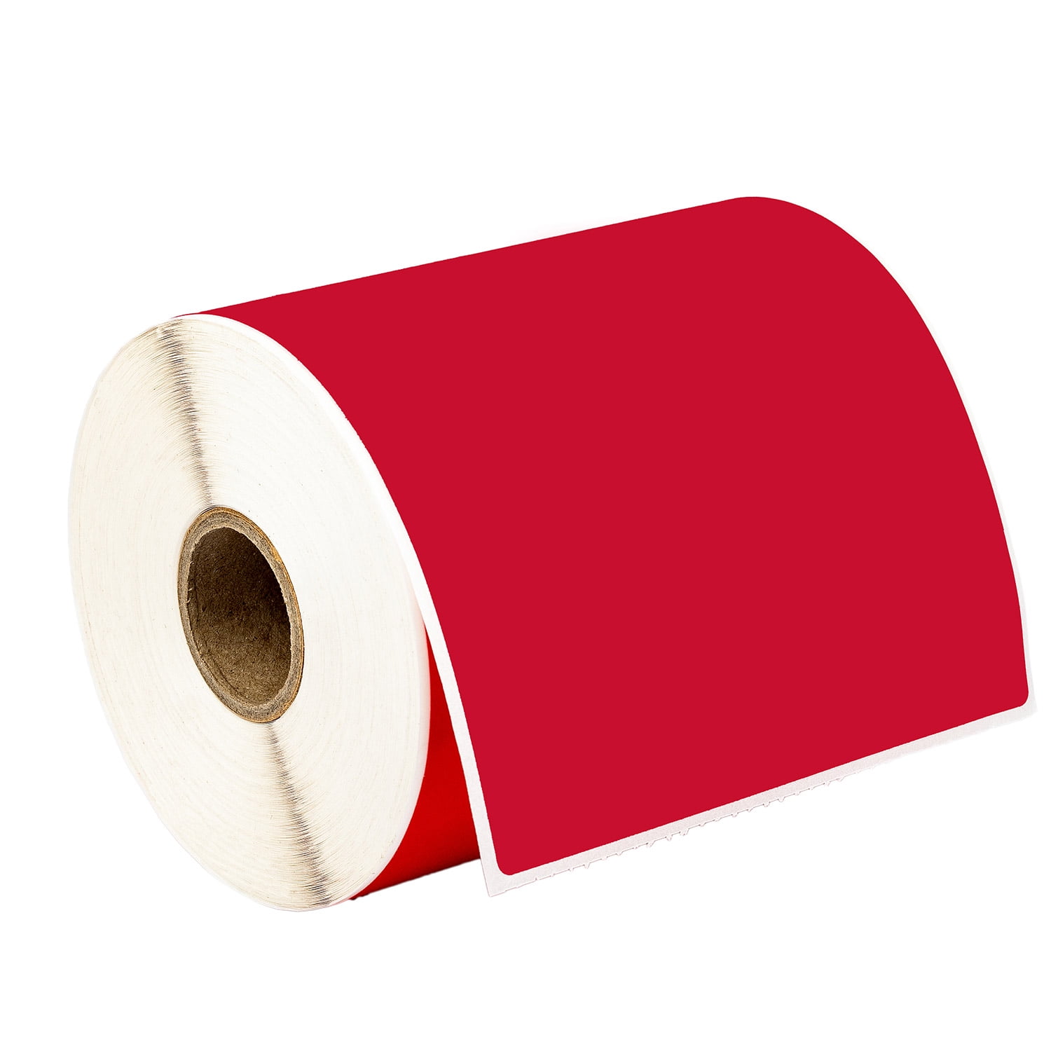 HOUSELABELS 4" x 6" Red Shipping Labels on 1" Core Compatible With ...