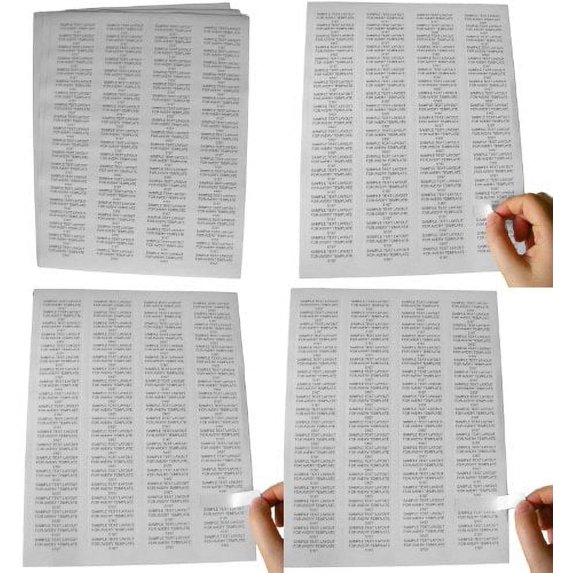 HOUSELABELS 80-up Address Labels (1/2" x 1-3/4") for Laser and Inkjet ...