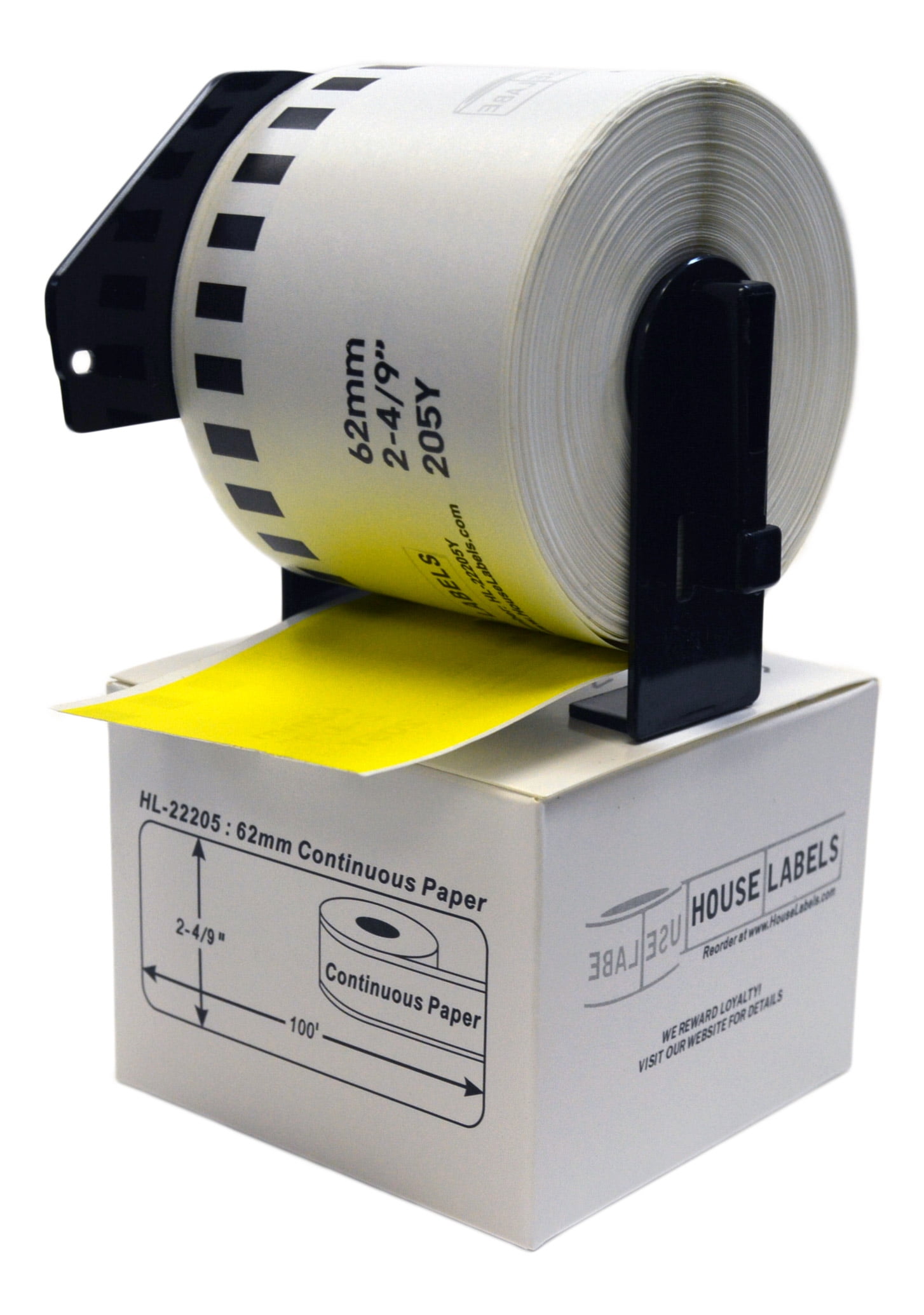 HOUSELABELS Compatible with DK-2205 Replacement Roll for Brother QL ...