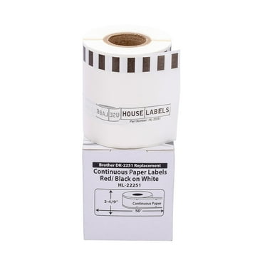 HOUSELABELS Compatible with DK-2225 Replacement Roll for Brother QL ...
