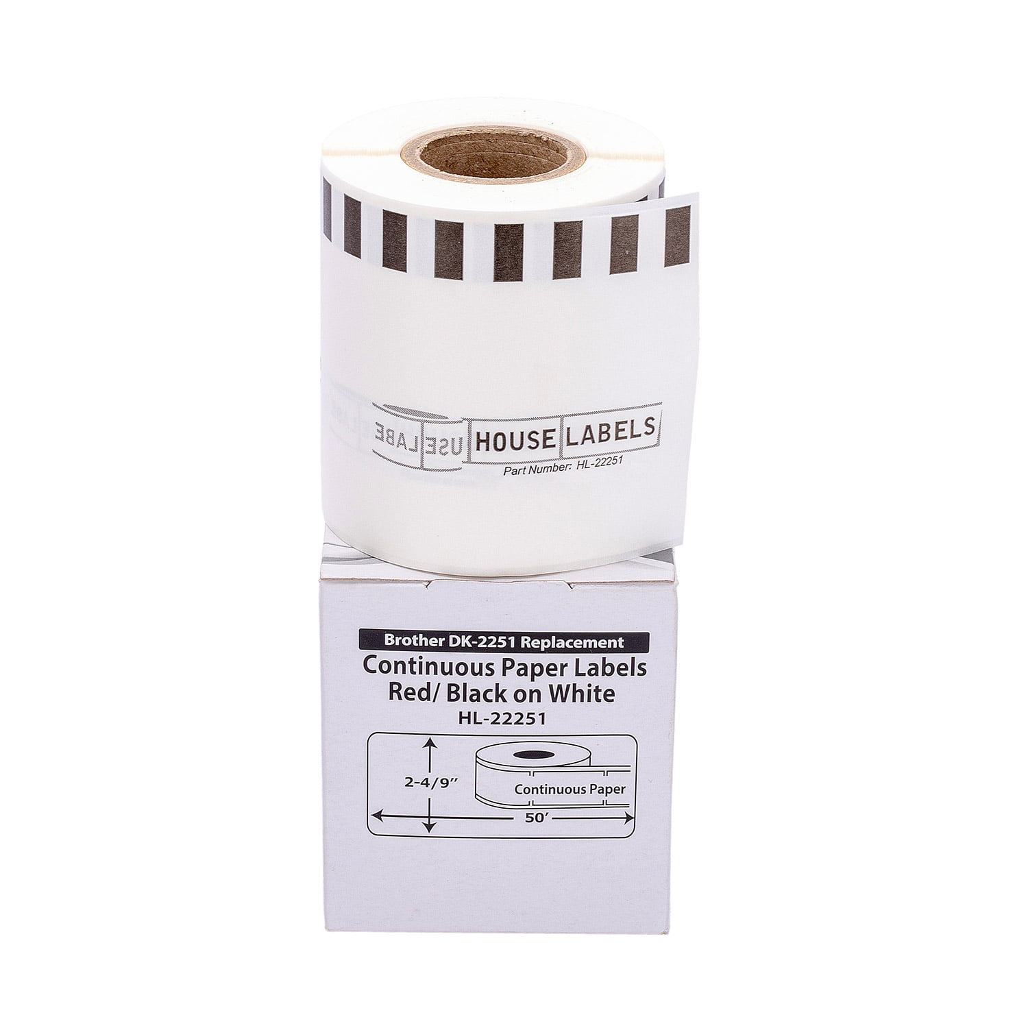 HOUSELABELS Compatible with DK-2251 Replacement Roll for Brother QL ...