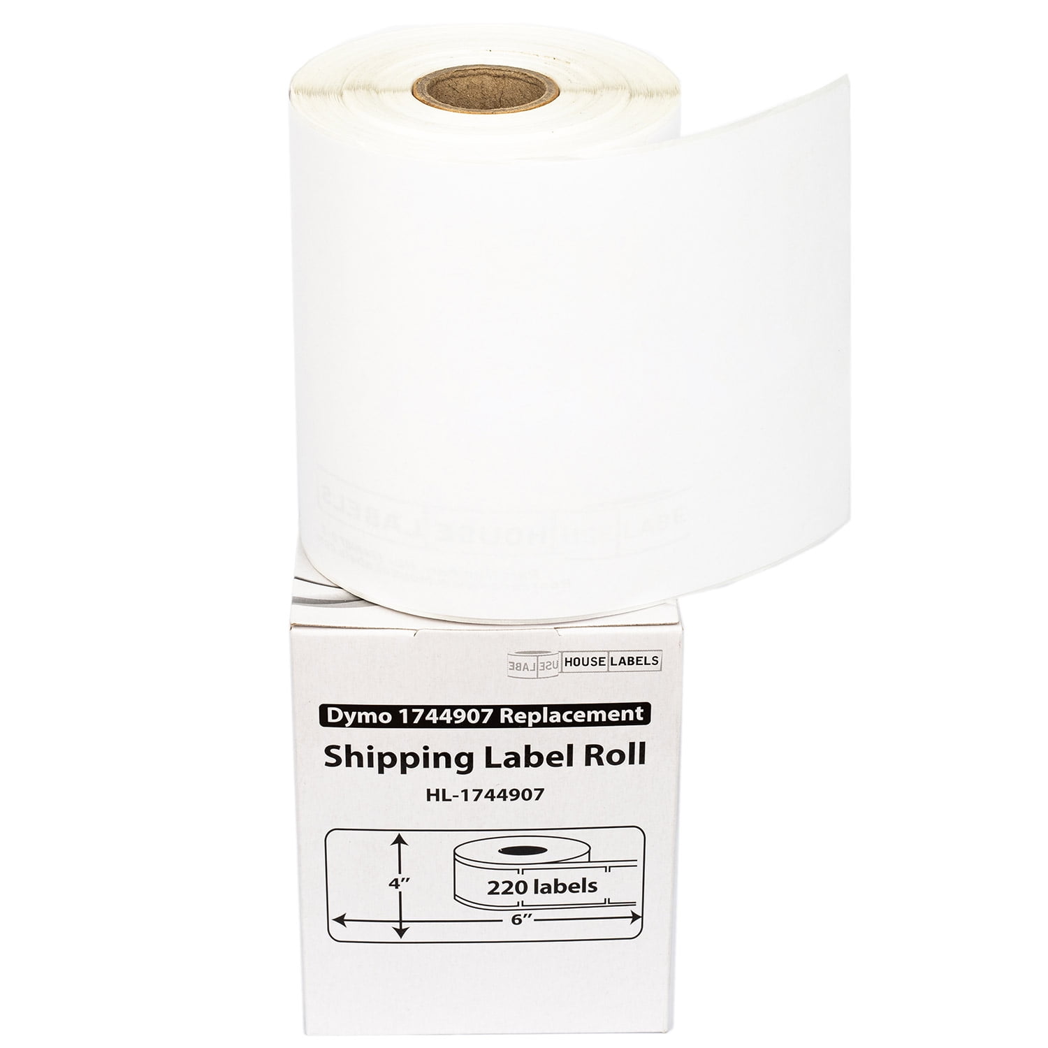 HOUSELABELS Compatible DYMO 1744907 Shipping Labels (4" x 6"), strong ...