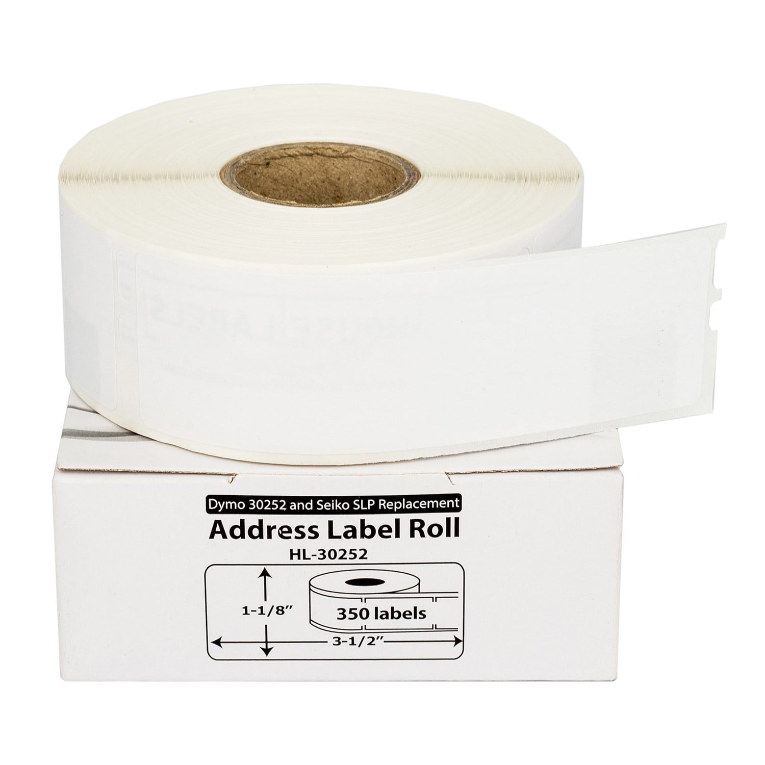 HOUSELABELS Compatible DYMO 30252 Address Labels (1-1/8" x 3-1/2") with ...