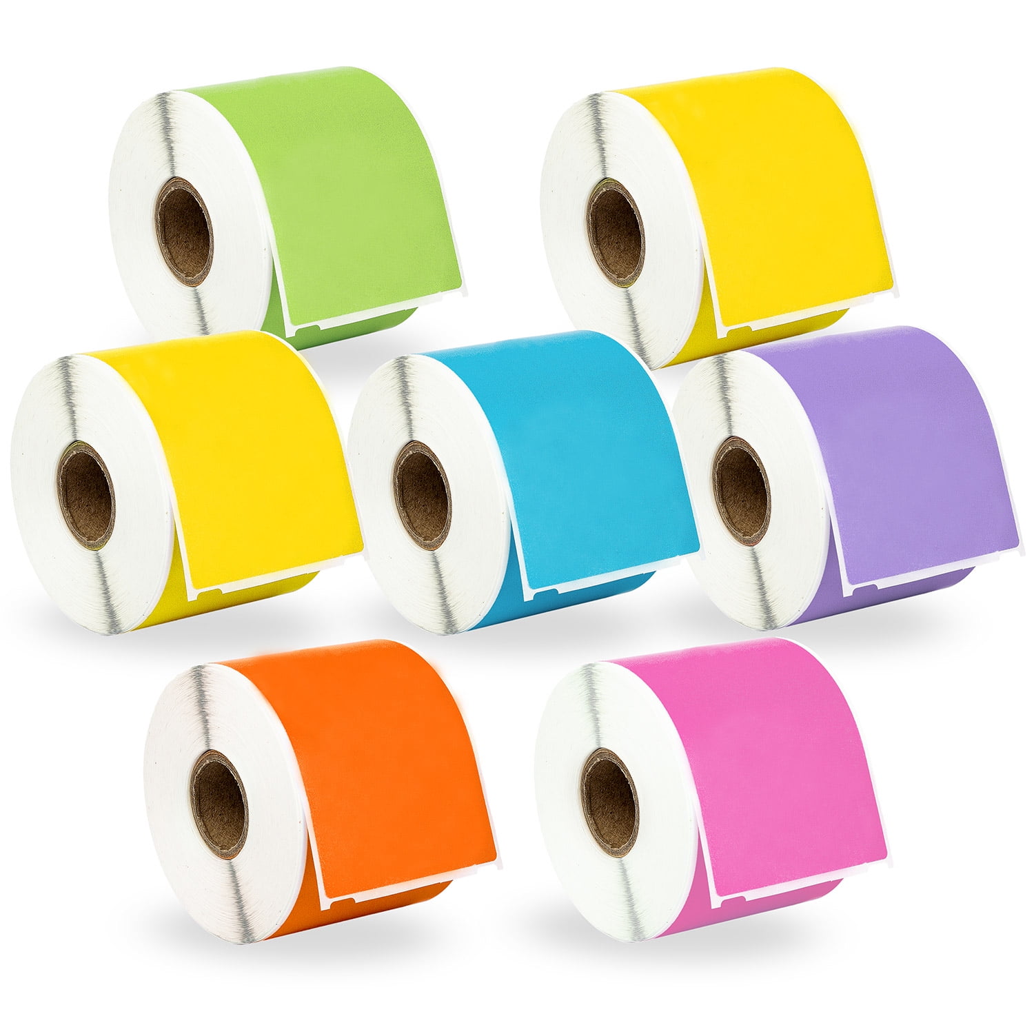 HOUSELABELS Compatible DYMO 30256 YL, YL, GN, BL, LAV, OR, PK Shipping ...