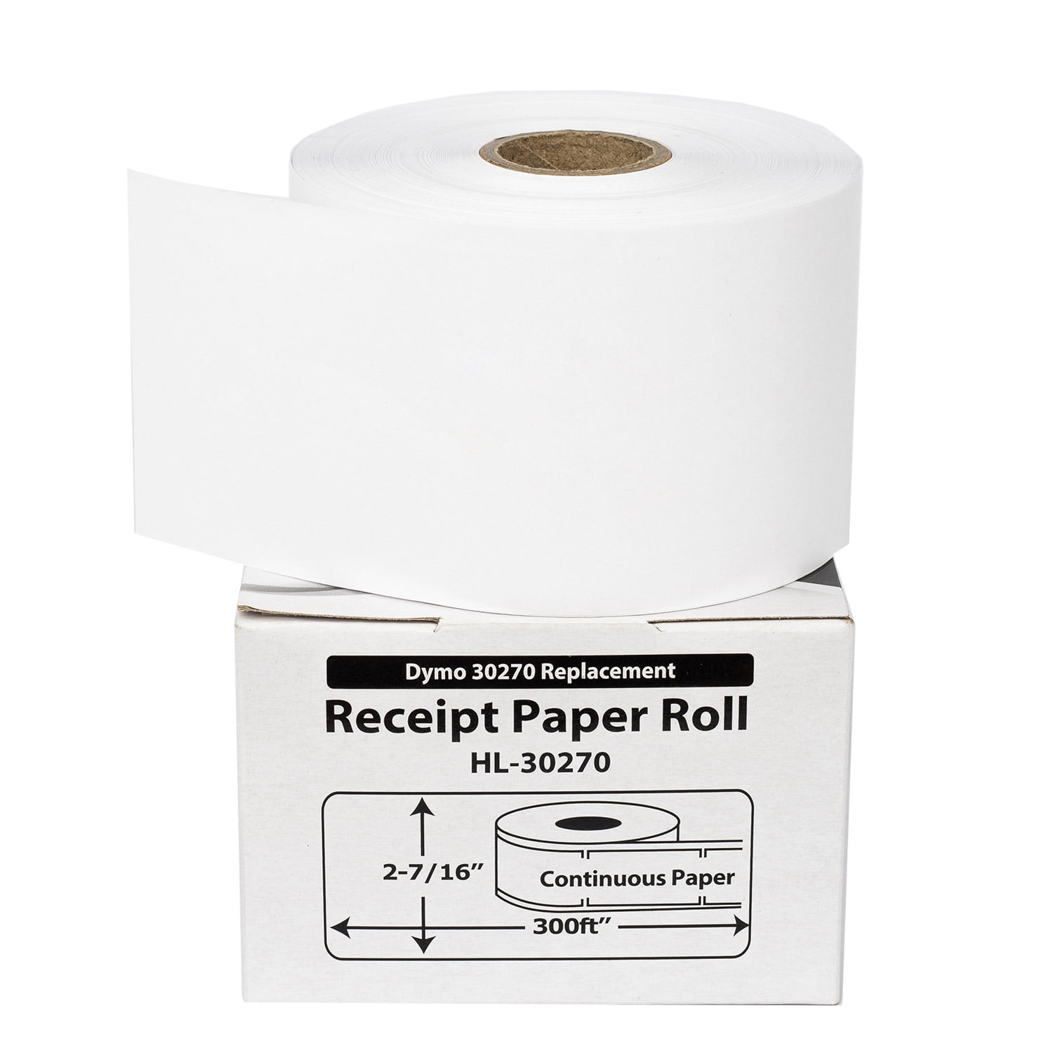 HOUSELABELS Compatible DYMO 30270 CONTINUOUS Receipt Paper (2-7/16" x ...