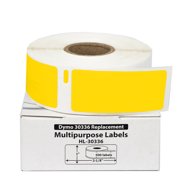 HOUSELABELS 1" x 2" Multipurpose Labels on 1" Core Compatible With ...