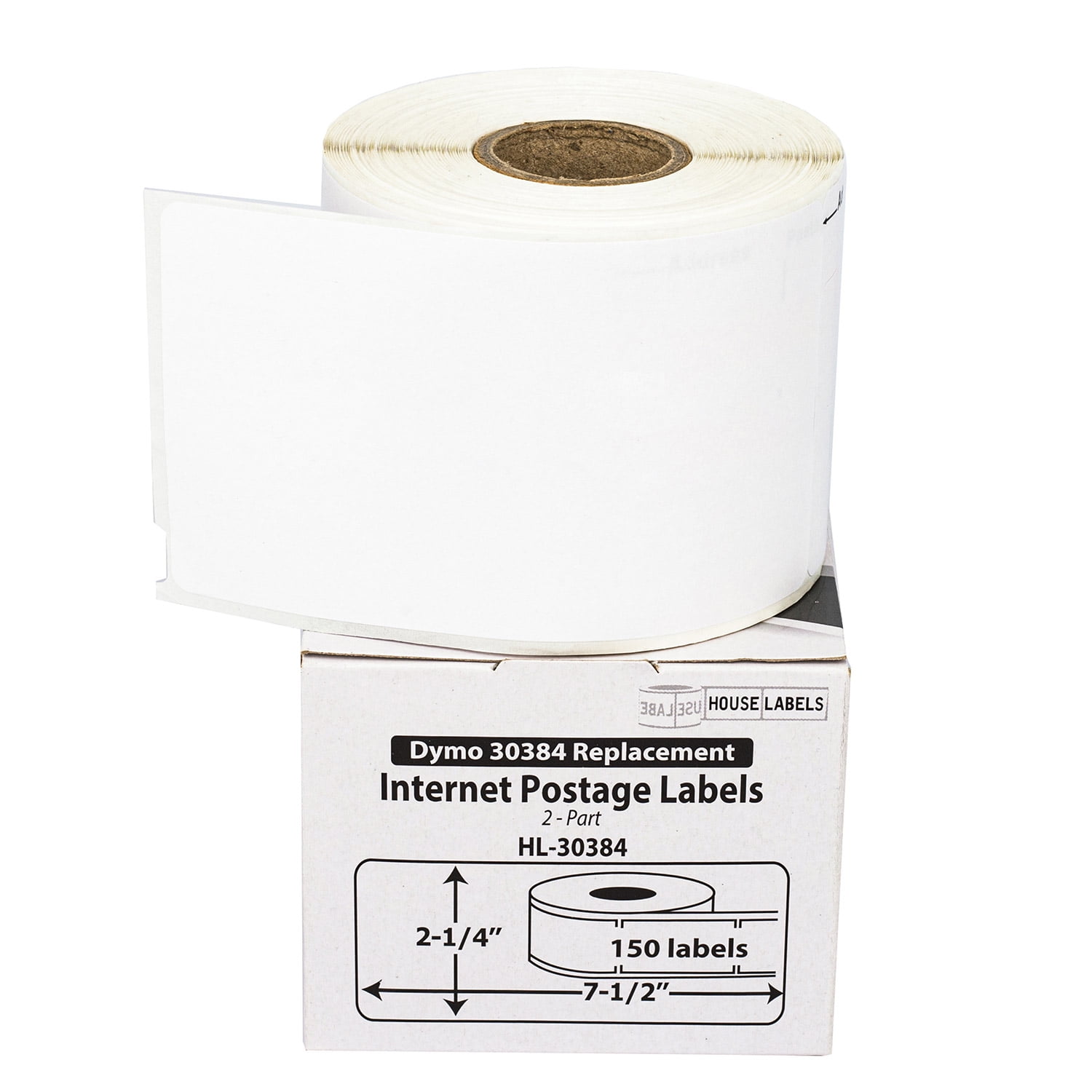 HOUSELABELS Compatible DYMO 30384 Internet Postage Labels (2-1/4" x 7-1 ...
