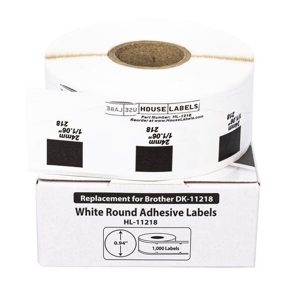 Brother Printer Labels DK-11209 62 x 29 mm White - Walmart.com