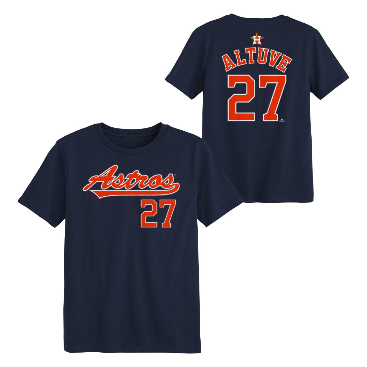 HOUSTON ASTROS Boys Primary Color Cotton Player Short Sleeve Tee ...