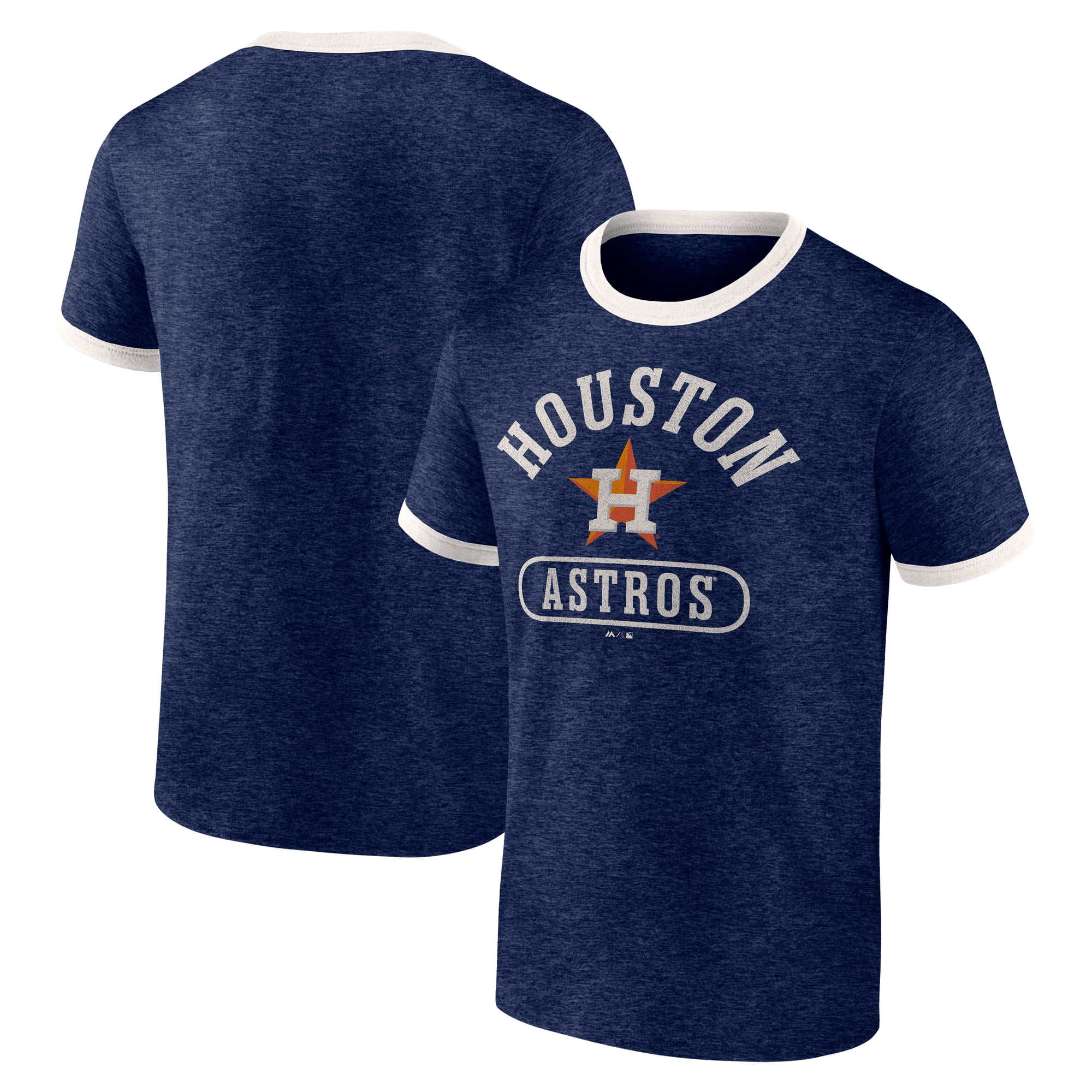 Men's Navy Houston Astros Reach High Bi-Blend Ringer T-Shirt - Walmart.com