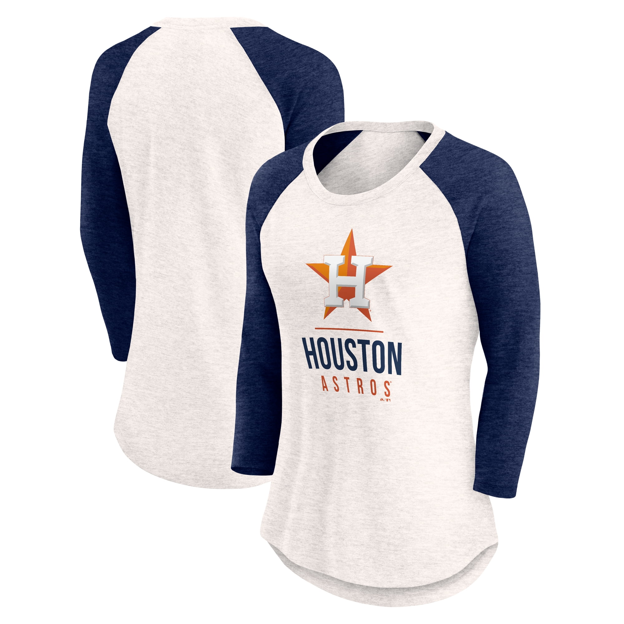 Houston Astros Women's White Take The Challenge Bi-Blend Long Sleeve ...