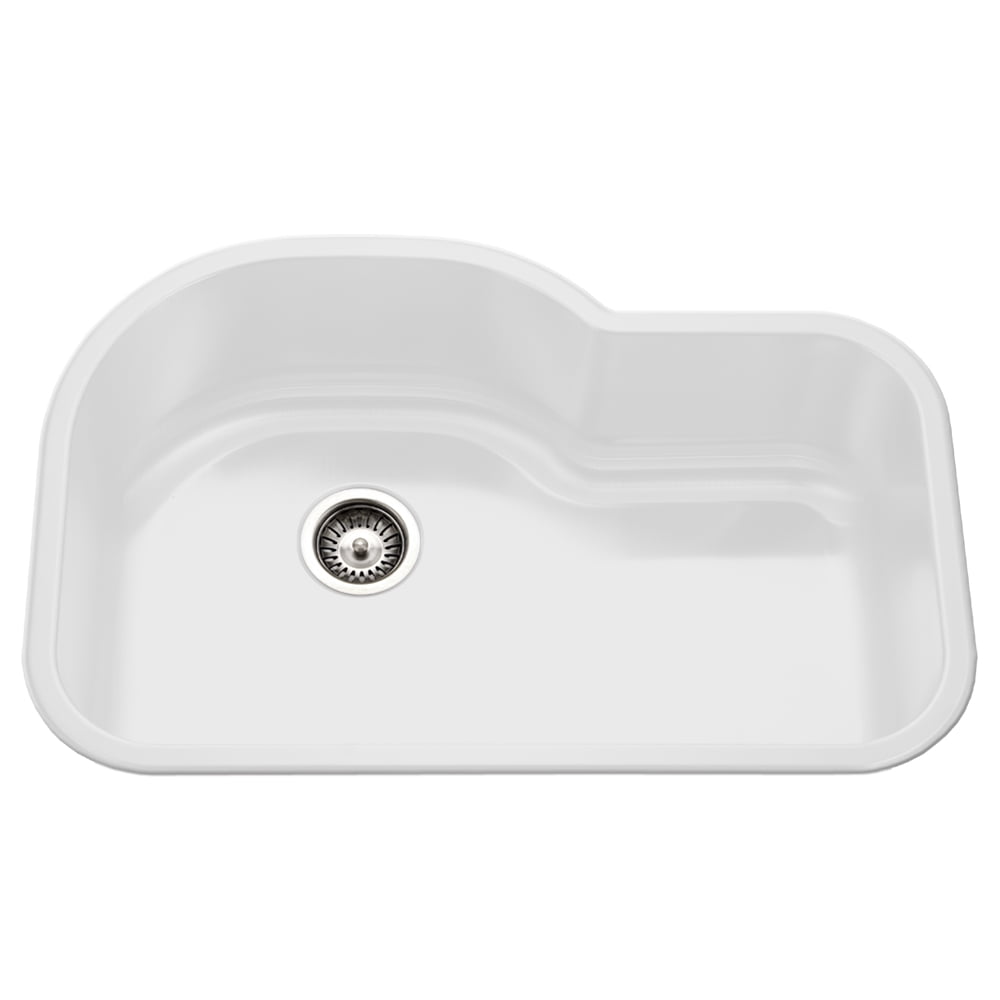 Houzer Pch-3700 Porcela 31-1/4" Undermount Single Basin Porcelain ...