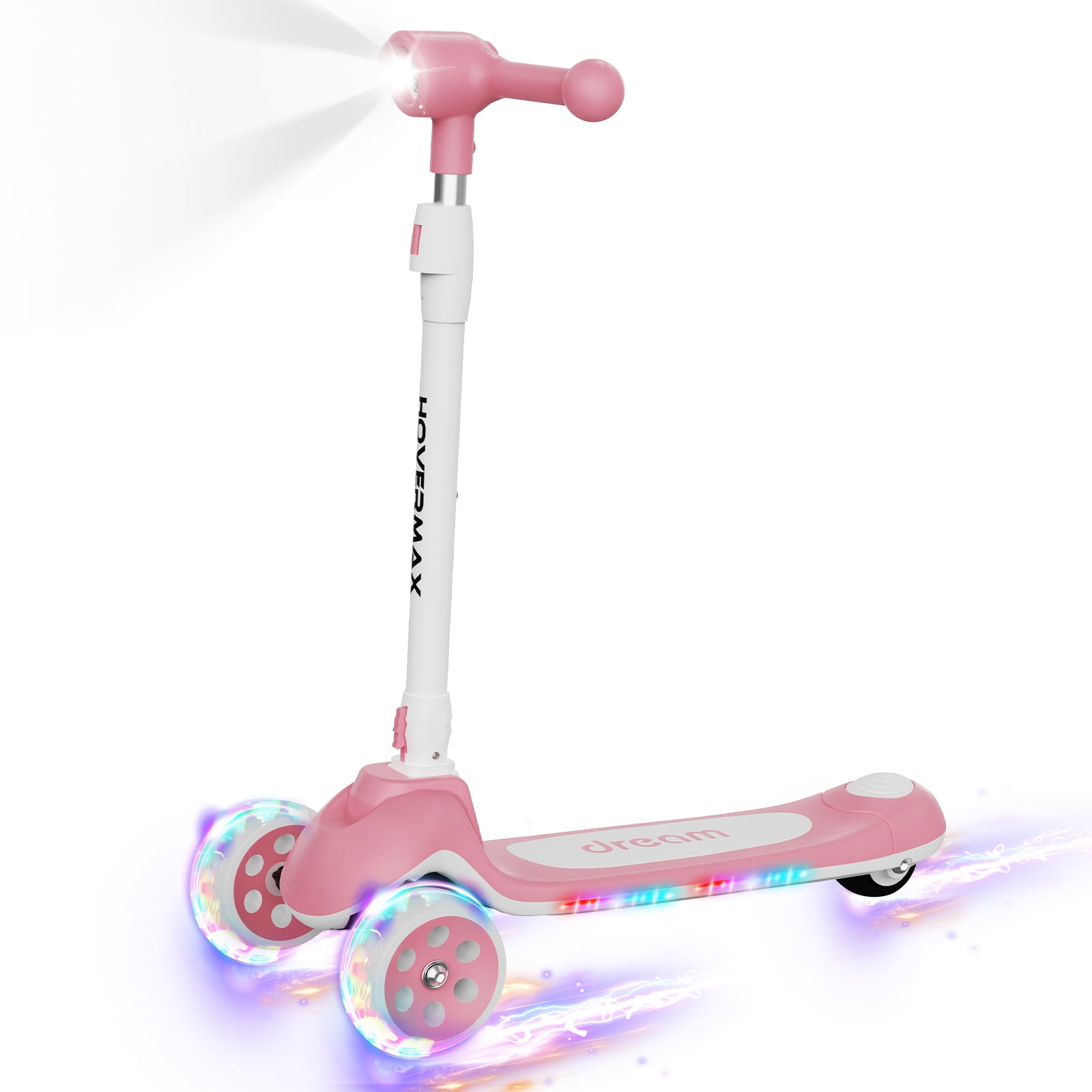 HOVERMAX 3-Wheel Kids Scooter - Lean-to-Steer Technology, Adjustable ...