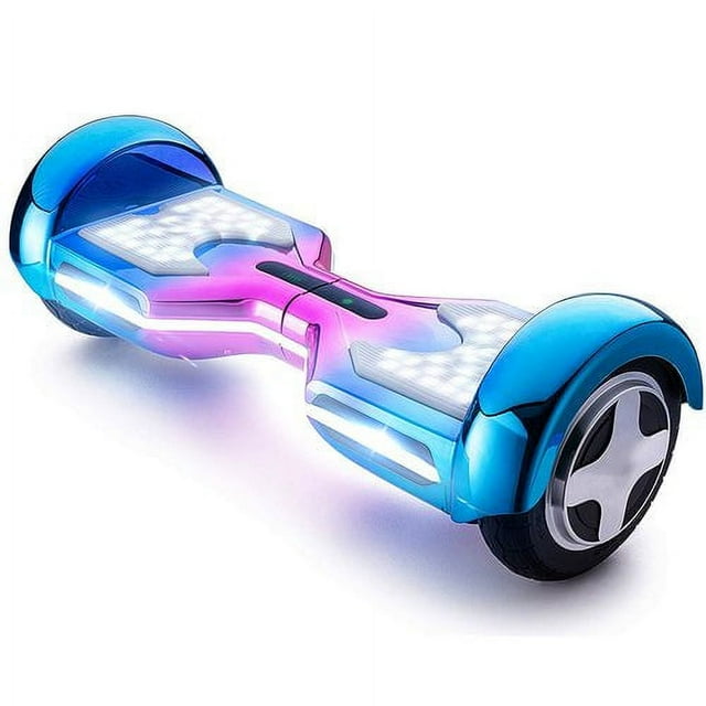 HOVERSTAR Bluetooth Hoverboard, 8 Inch Real Self Balancing Scooter, LED Light-Up Foot Pads Glow ...