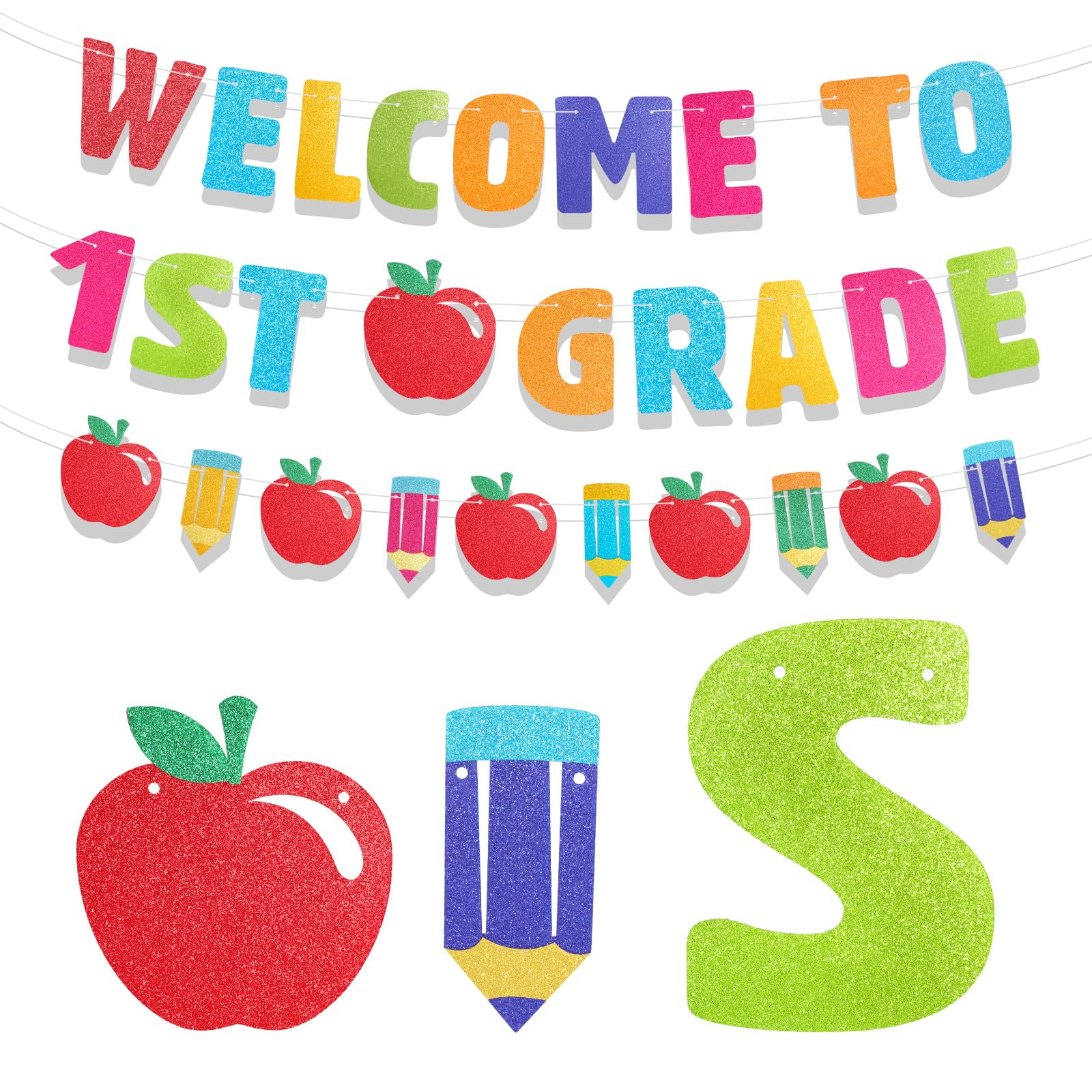 HOWAF Welcome to CORNET 1st Grade Banner, Back to School Decorations ...