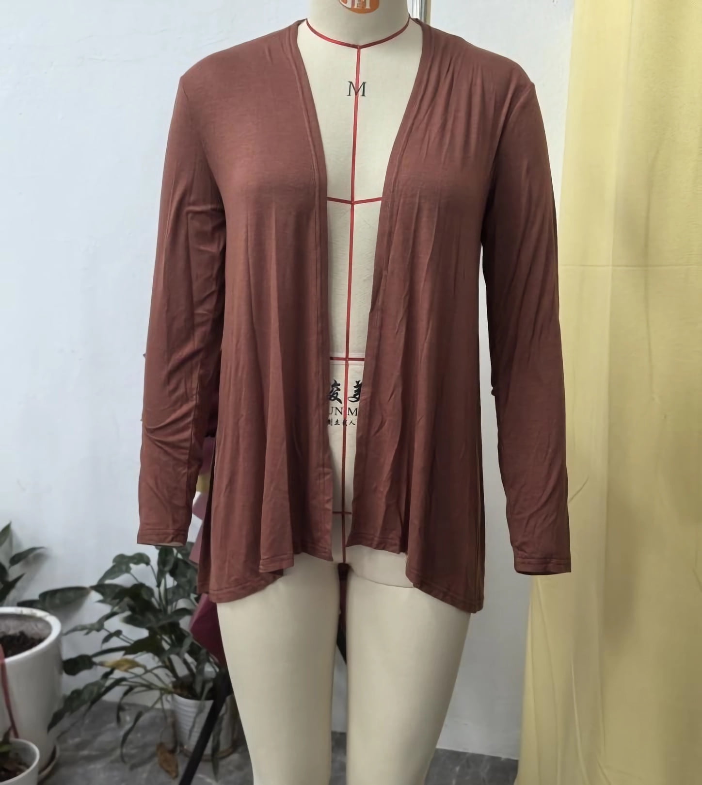 HOWCOME Womens Casual Lightweight Long Sleeve Cardigan Soft Open Front ...