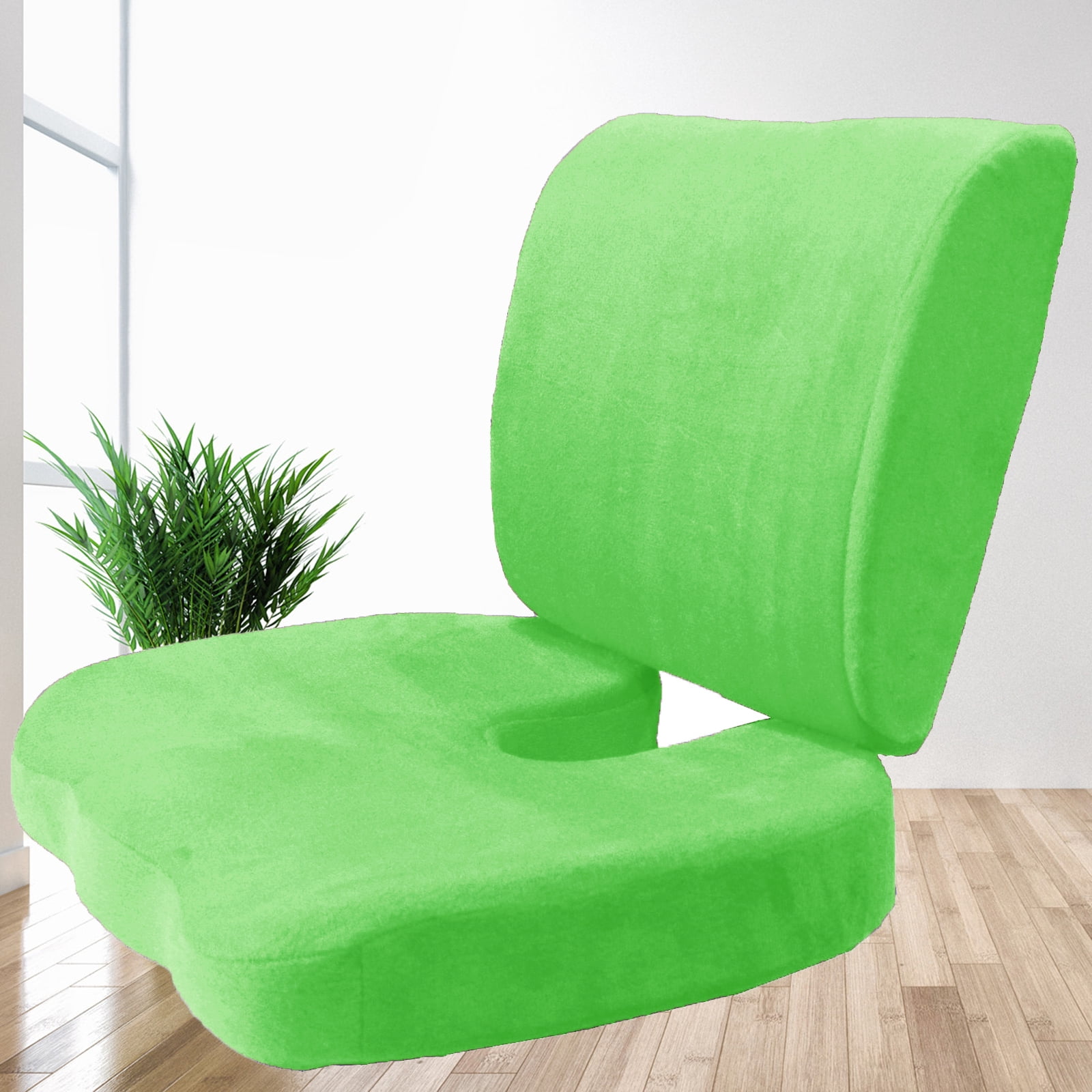 HOWEN 2pc High Resilience Memory Foam Seat Chair Waist Lumbar Back ...