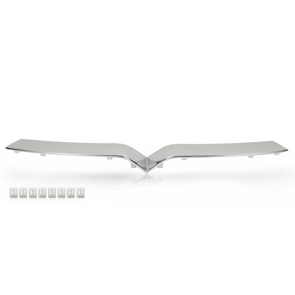 HOWEN Front Bumper Upper Grille Trim Molding Chrome Compatible with ...