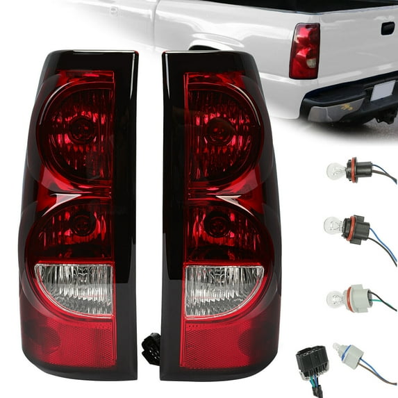 HOWEN Rear Tail Lights Replacement Compatible with Chevy Silverado 2003 ...